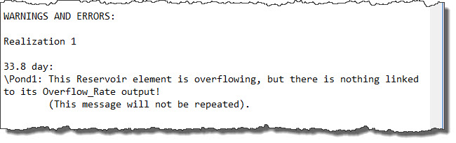 Lesson 3 - Exercise: Modeling an Overflowing Pond - GoldSim